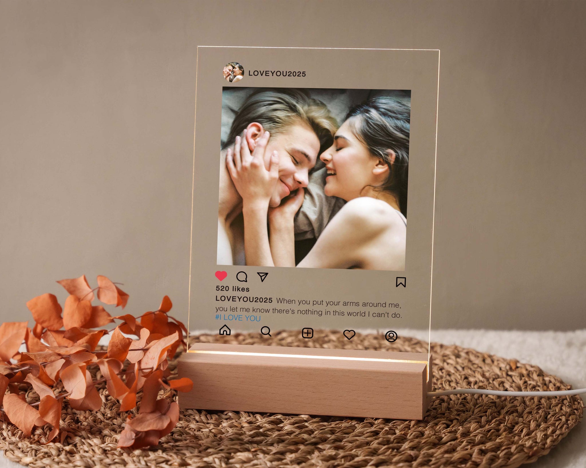 Light Up Instagram Picture Frame | Hundred Hearts